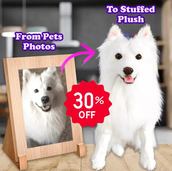 Stuffed american eskimo dog store